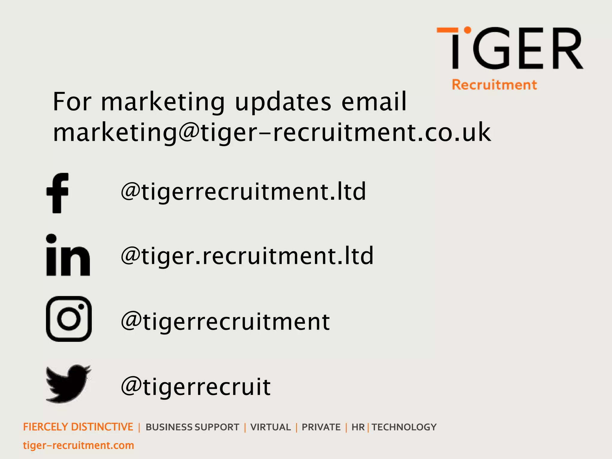 Tiger Recruitment Salary Survey 2021 | PPT