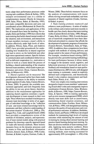 Salas et al (2008) Teams, teamwork and team performance | PDF