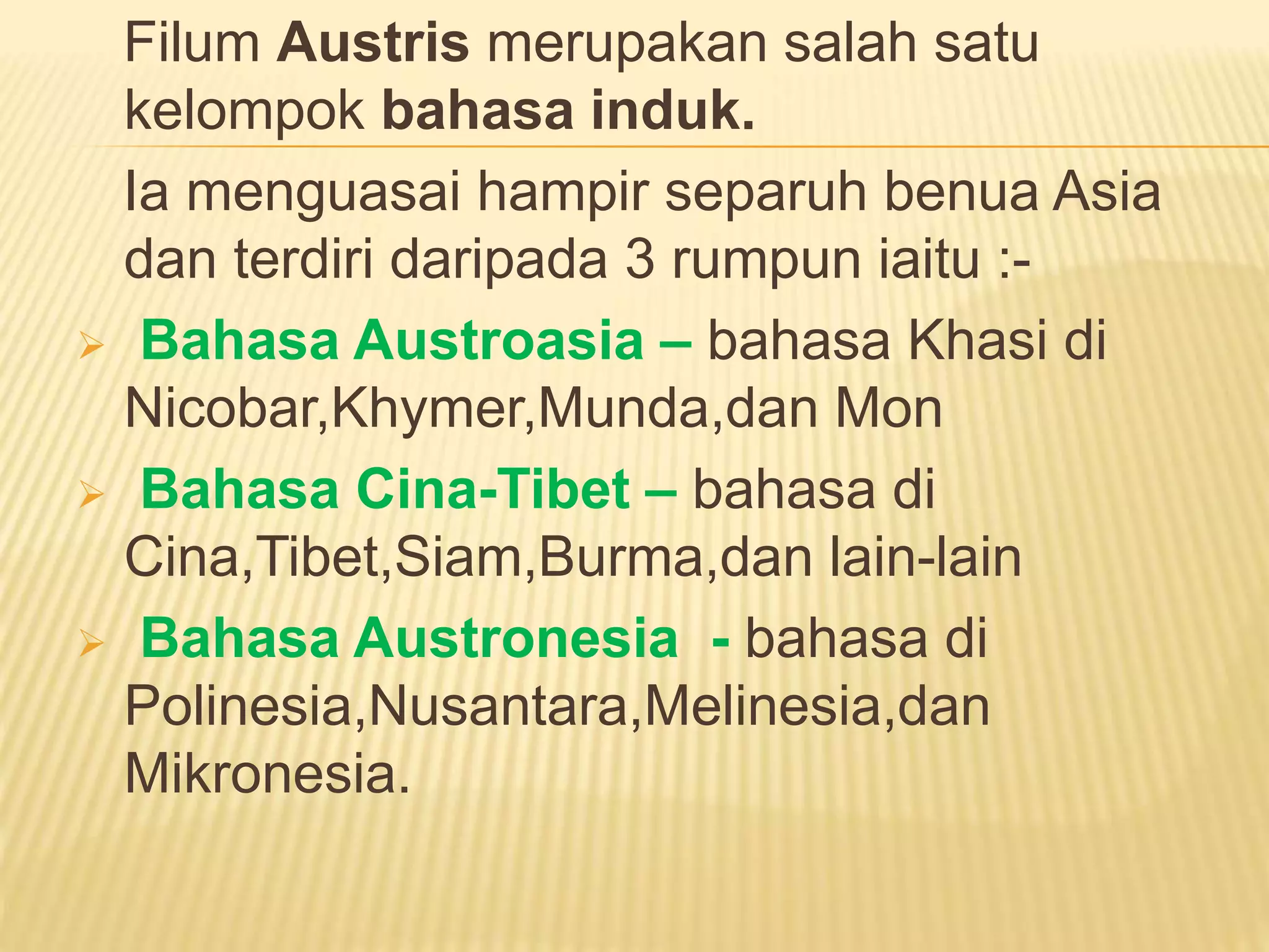 Bahasa melayu penggal 1: Salasilah bahasa Melayu | PPTX
