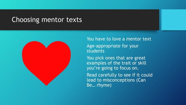 Using Nonfiction Picture Books as Mentor Texts for Student Writing