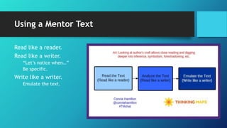 Using Nonfiction Picture Books as Mentor Texts for Student Writing