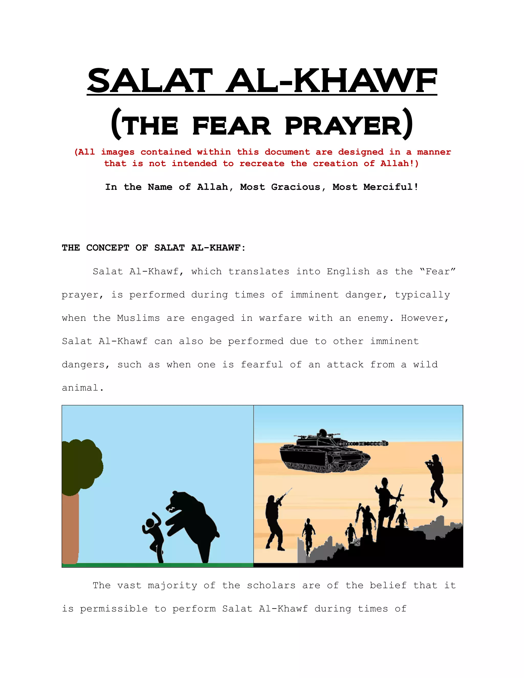 Salat al khawf the fear prayer in islam | PDF | Islam | Religion & Spirituality