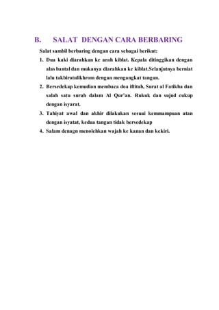 Salat bagi orang sakit | PDF