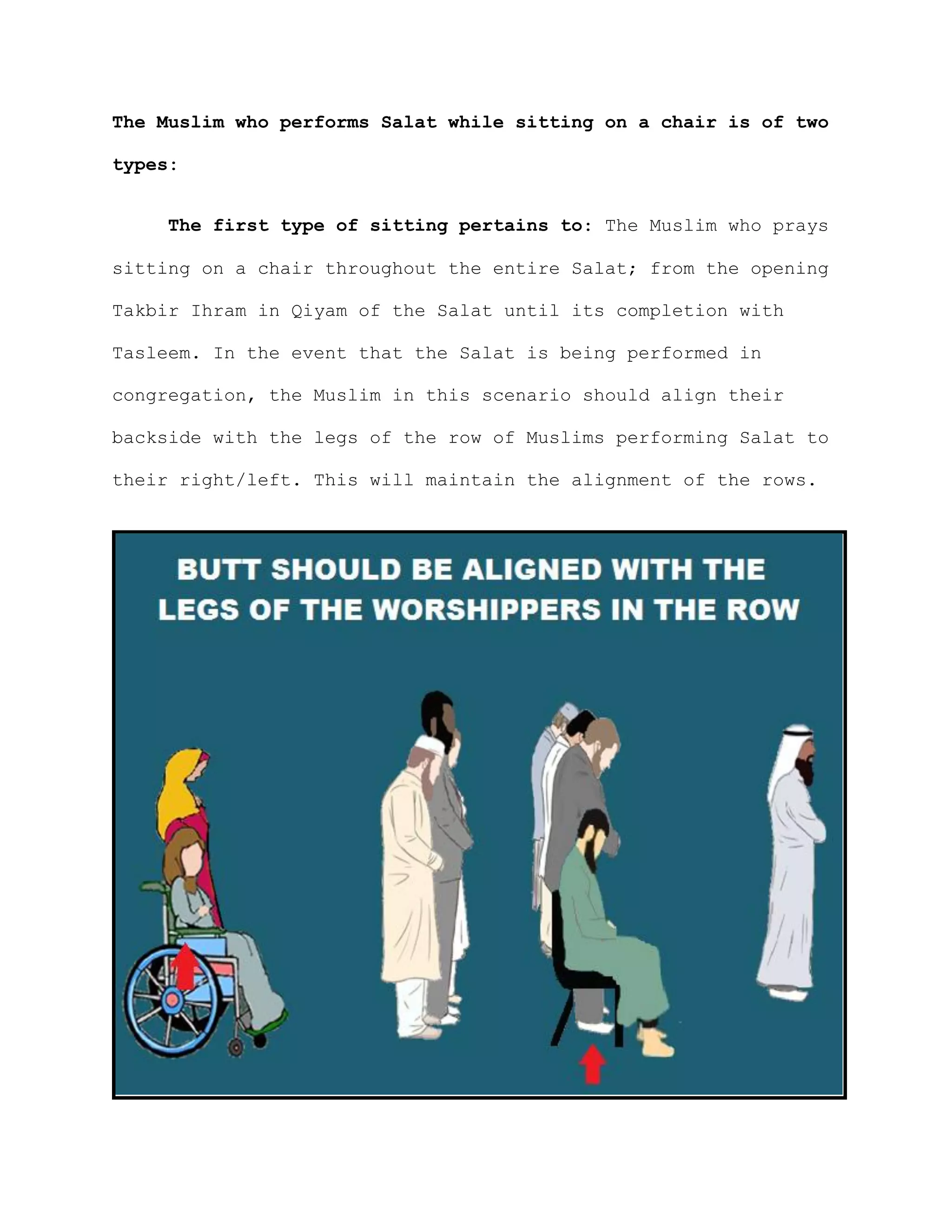 Salat (salah) for those muslims whom are either disabled or plagued ...