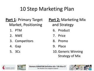 Salazar 10 step marketing plan for csmc ct scan | PPTX