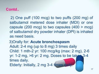 Salbutamol | PPT