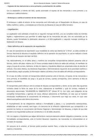 Salída de mercancías en aduanas | PDF