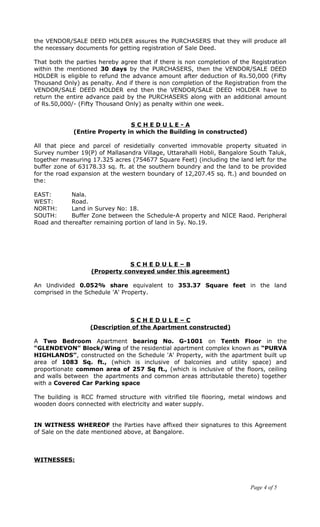 Sale agreement draft vishweshwar karkal g 1001[1] | ODT