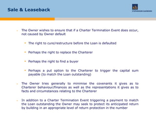 Sale And Leaseback Presentation Martin Green | PPT