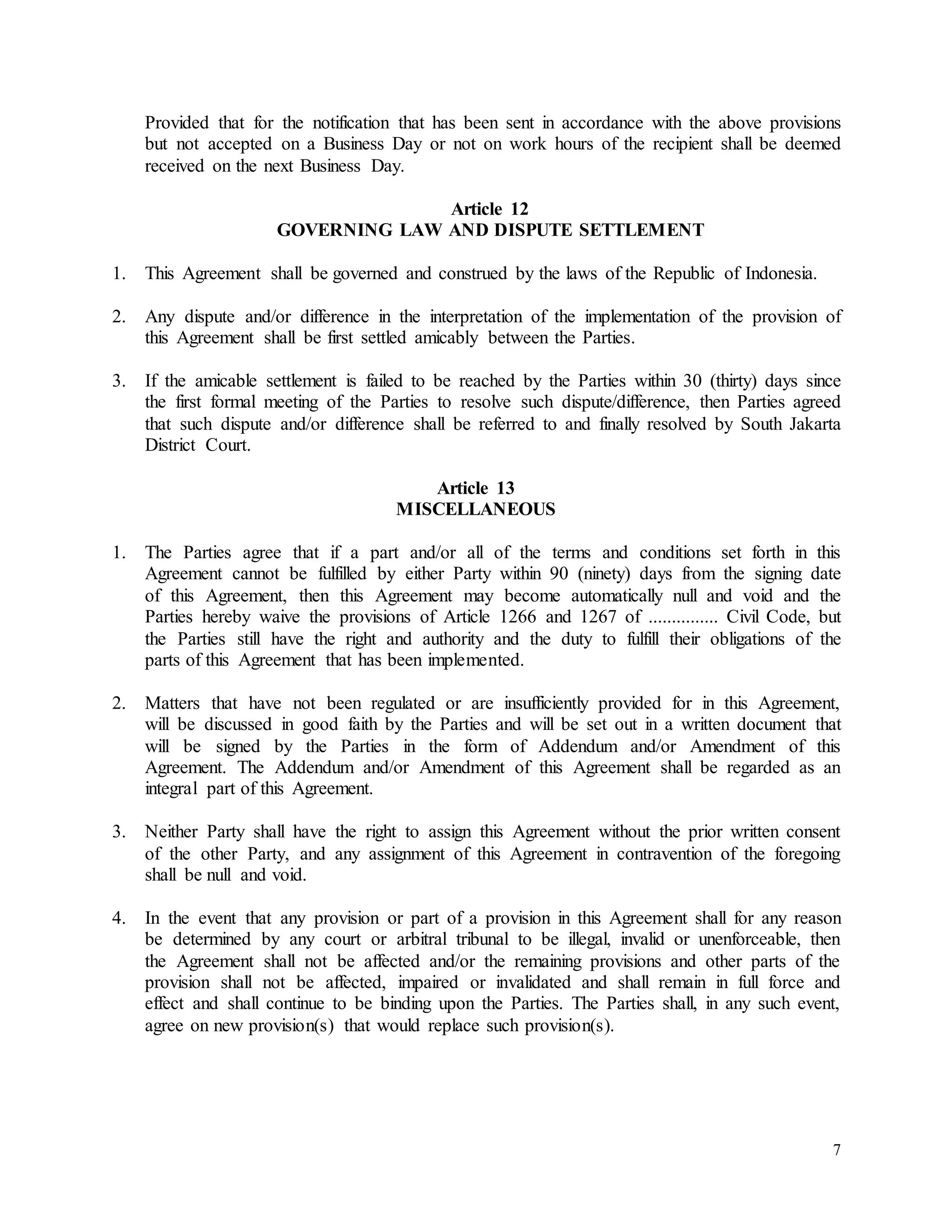 Sale and Purchase Agreement Sample (Purchase this doc, Text ...