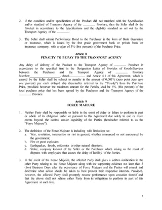 Sale and Purchase Agreement Sample (Purchase this doc, Text ...