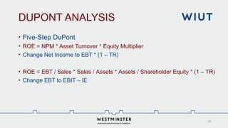 Security Analysis lecture ( Ratio Analysis) | PPTX