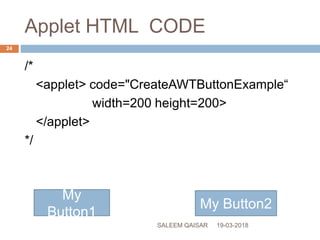 JAVA by Saleem Qasiar | PPT | Free Download