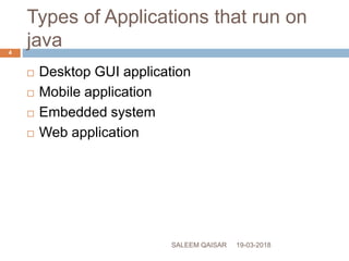JAVA by Saleem Qasiar | PPT
