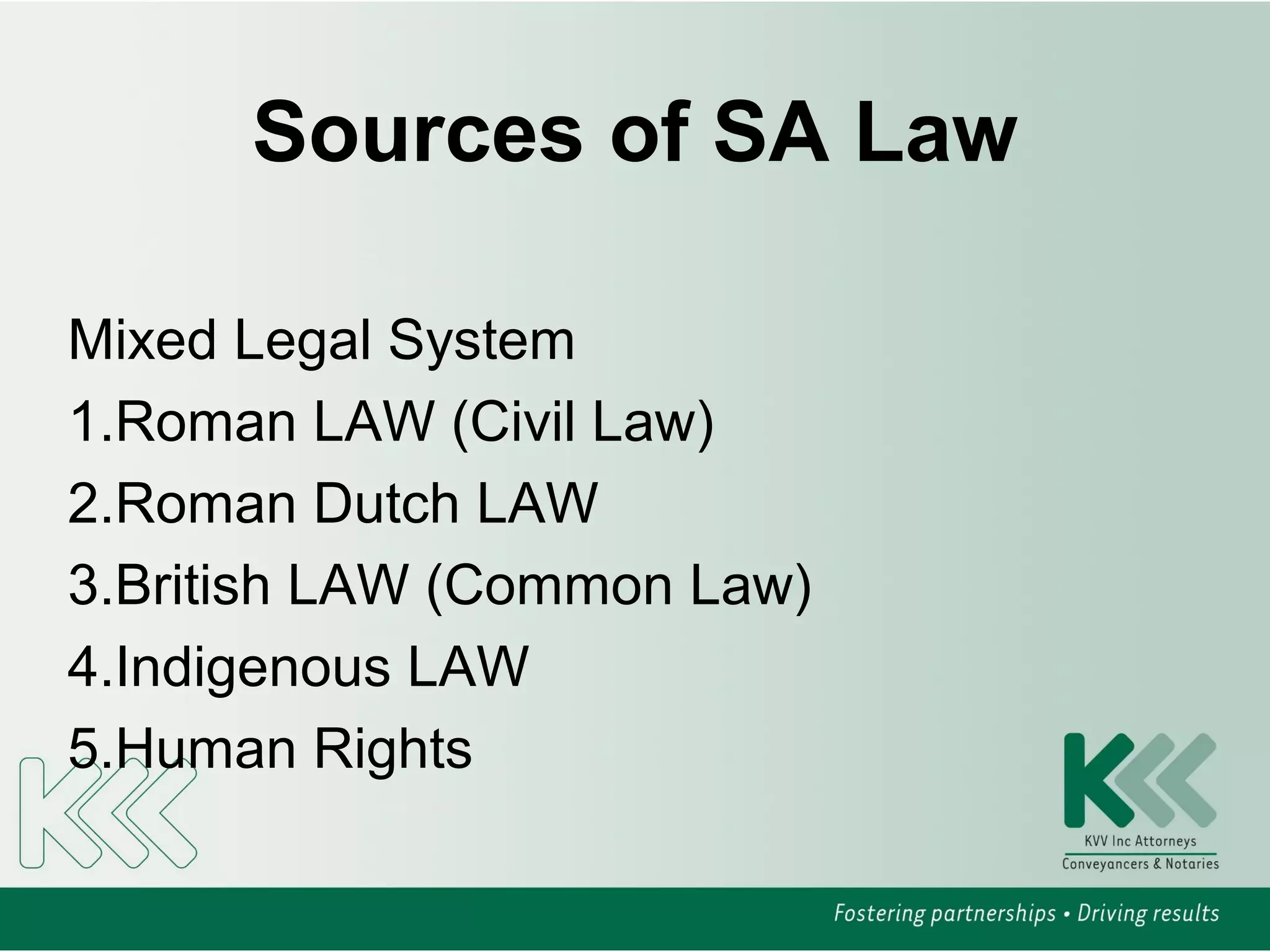 SA Legal System | PPT