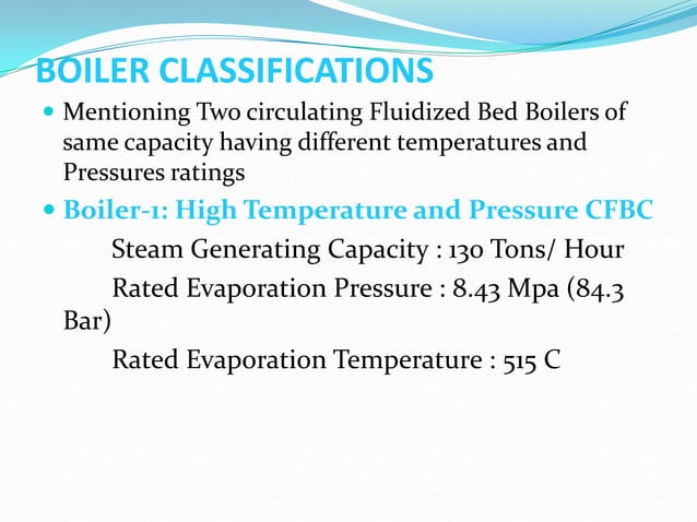 Boilers Classifications and Cost per kWh | PPT