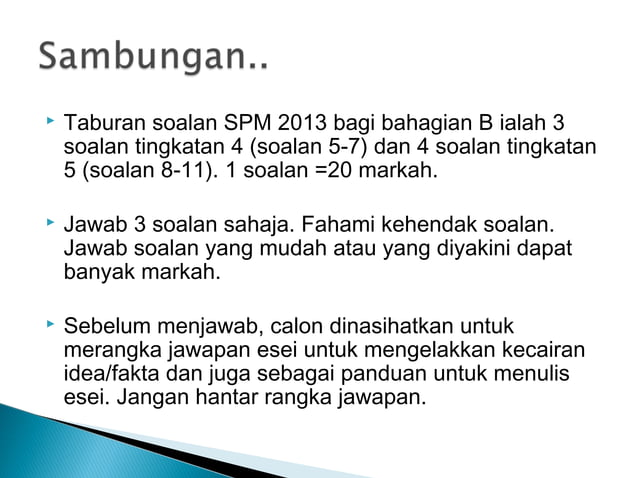 Teknik Menjawab Kertas Peperiksaan Sejarah SPM | PPT
