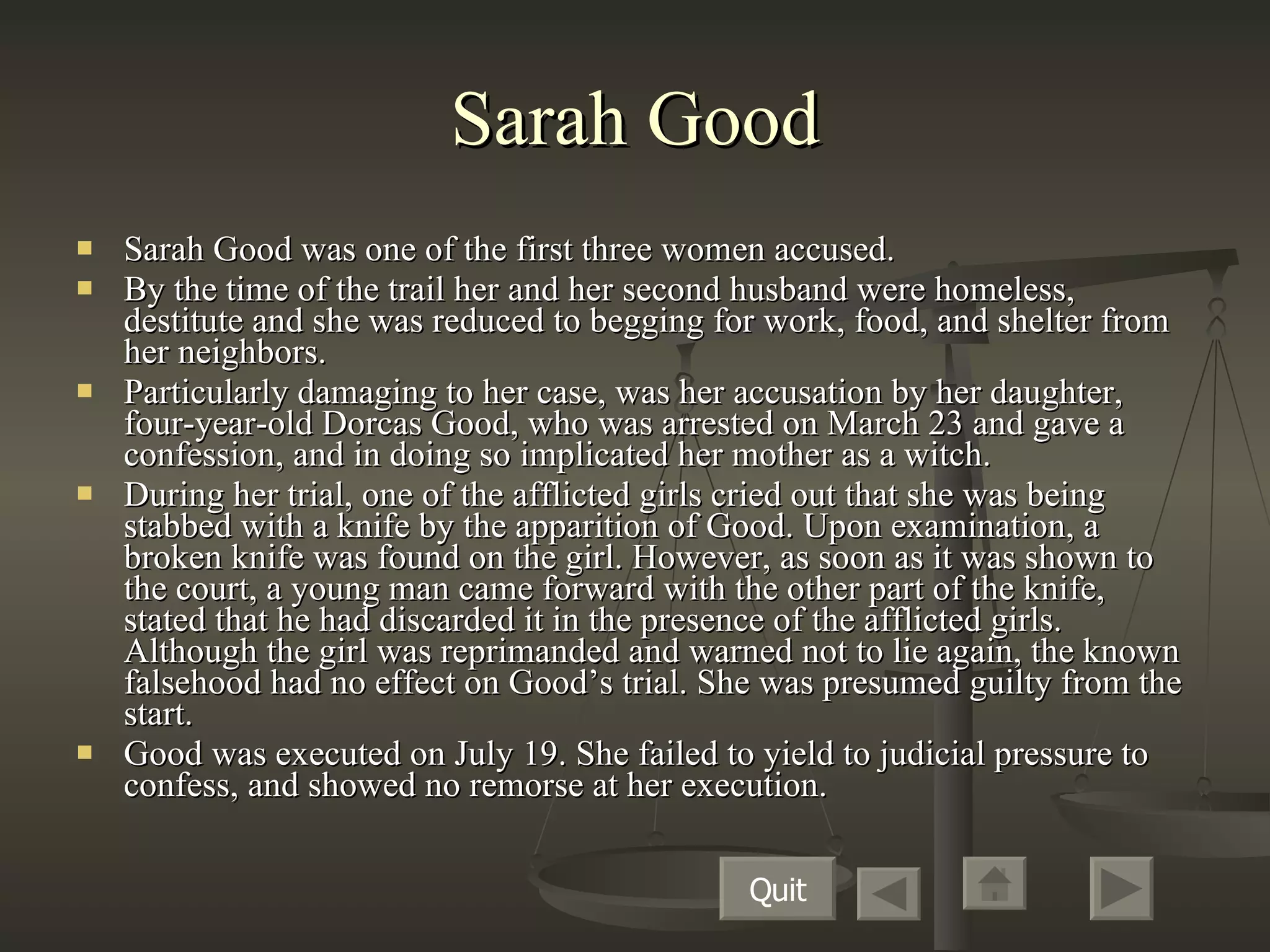 Salem Witch Trails For Computers In Education | PPT