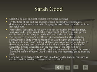 Salem Witch Trails For Computers In Education | PPT