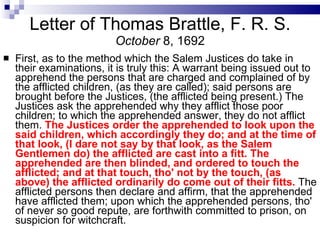 Salem witchcraft trials | PPT