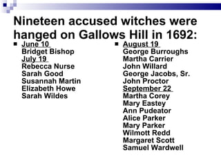 Salem witchcraft trials | PPT