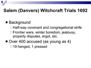 Salem witchcraft trials | PPT