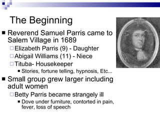 Salem witchcraft trials | PPT