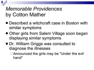 Salem witchcraft trials | PPT