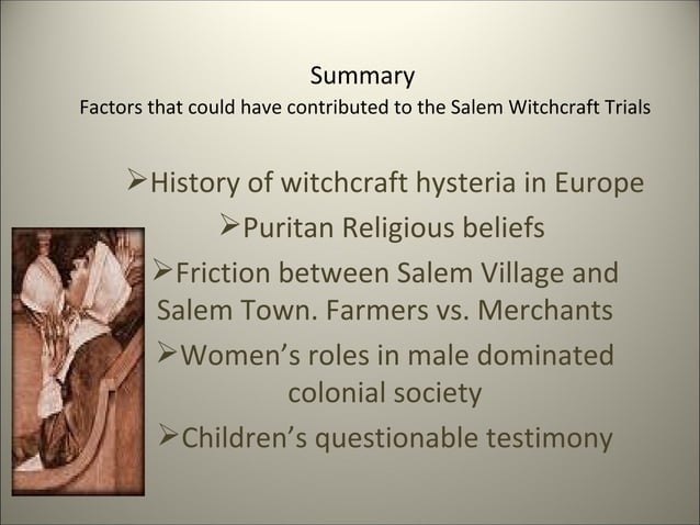 Salem witchcraft trials 1692 | PPT | Christianity | Religion & Spirituality