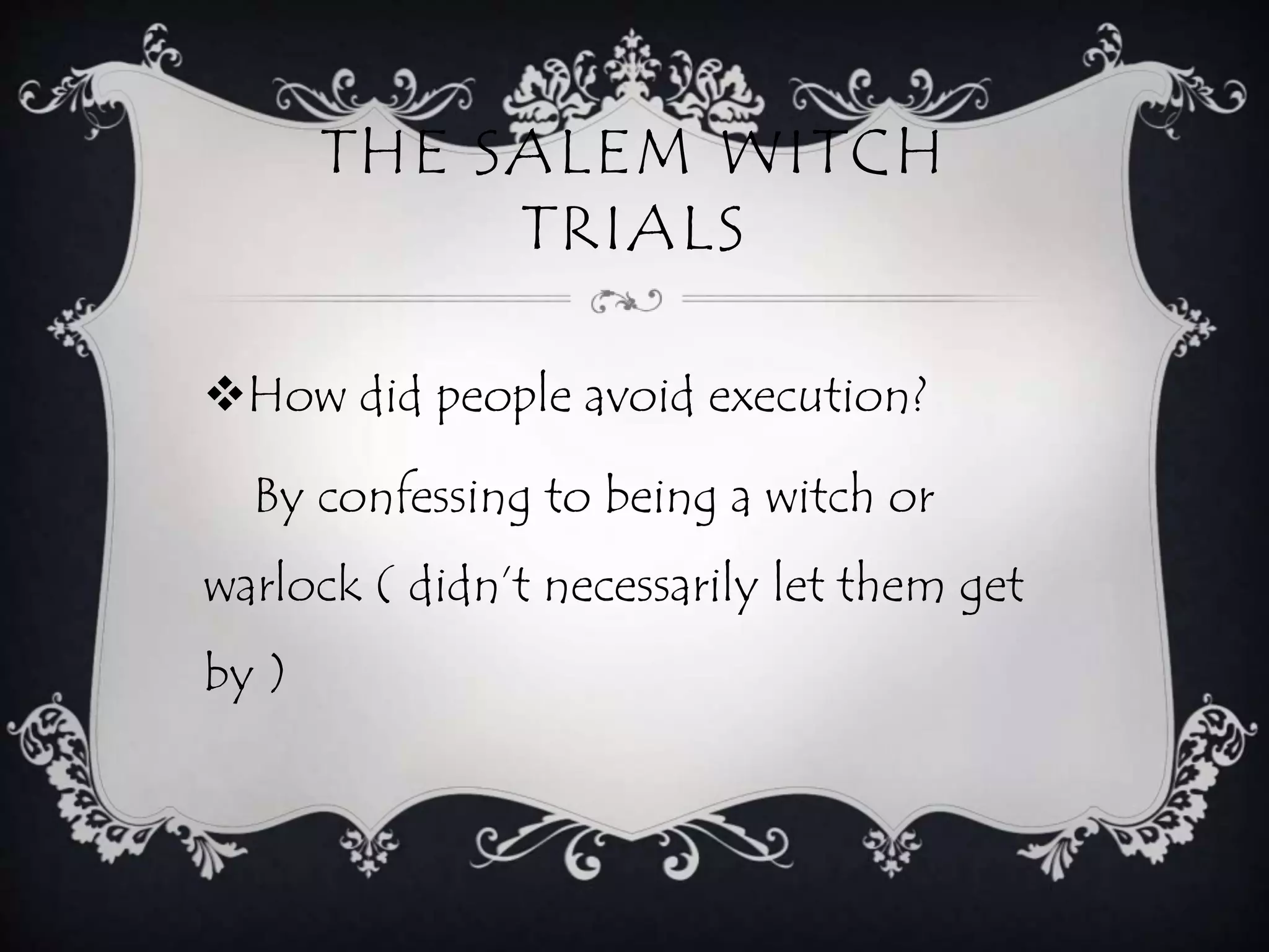 The Salem Witch Trials | PPTX