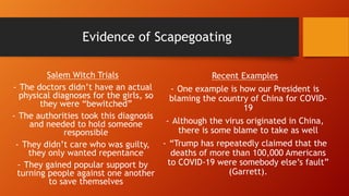 Abby Gunn HST 101 680: Salem witch trials | PPT