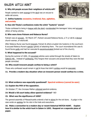 Salem witch trials_guide | PDF