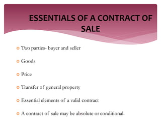 Sale of goods act | PPT