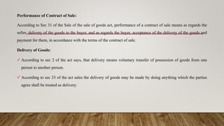 Sale of goods act | PPTX
