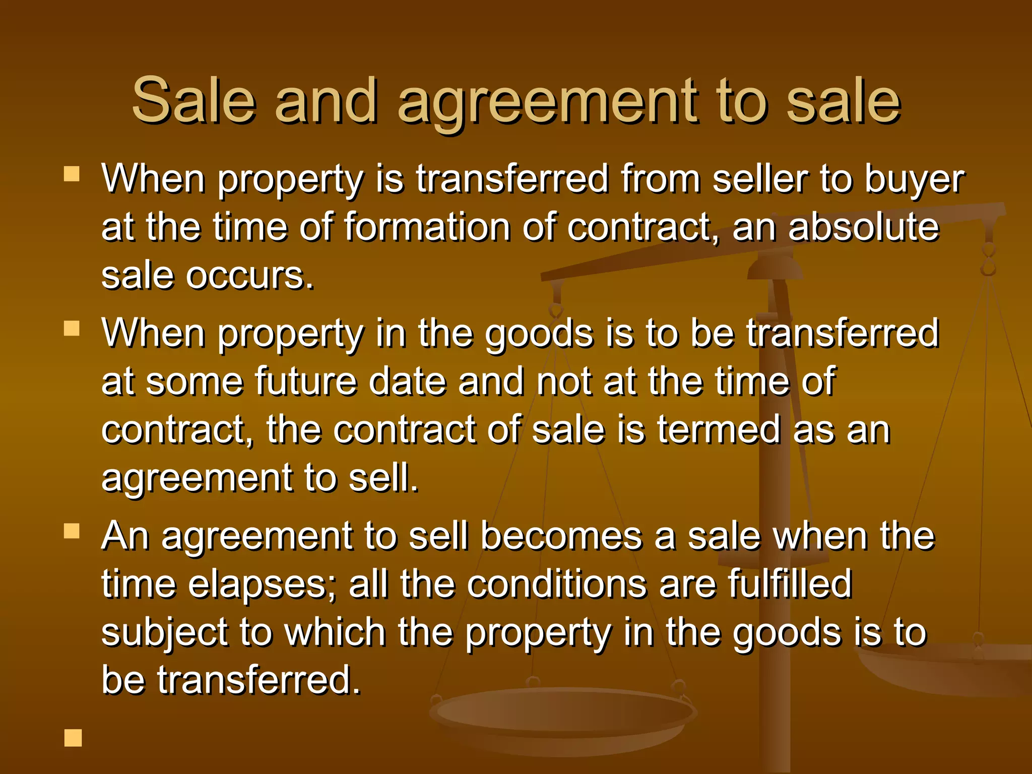 Sale of goods act introduction-India | PPT