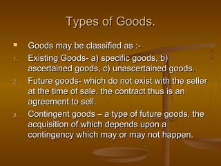 Sale of goods act introduction-India | PPT