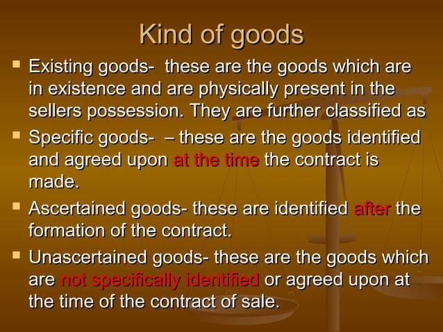 Sale of goods act introduction-India | PPT