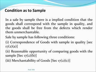 Sale of goods act 1930/Business Law | PPT