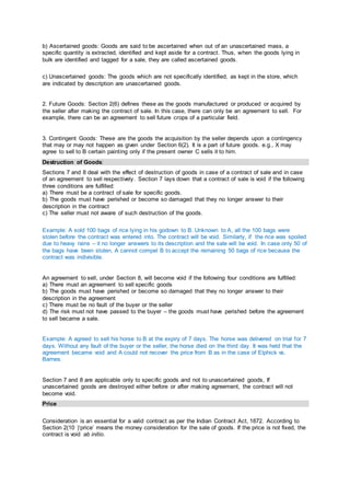 Sale of goods act notes | PDF