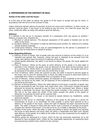 Sale of goods notes... | DOC