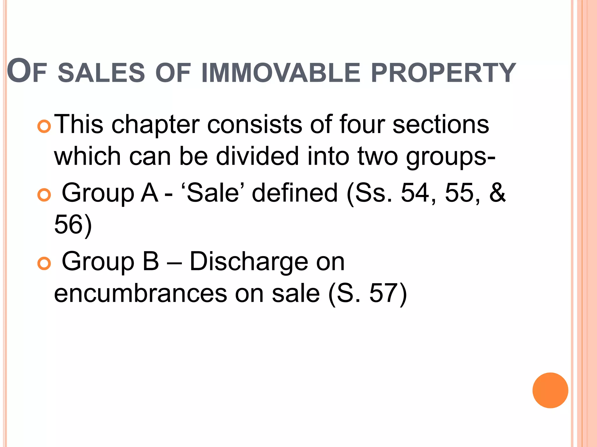 Sale of immovable property | PPTX