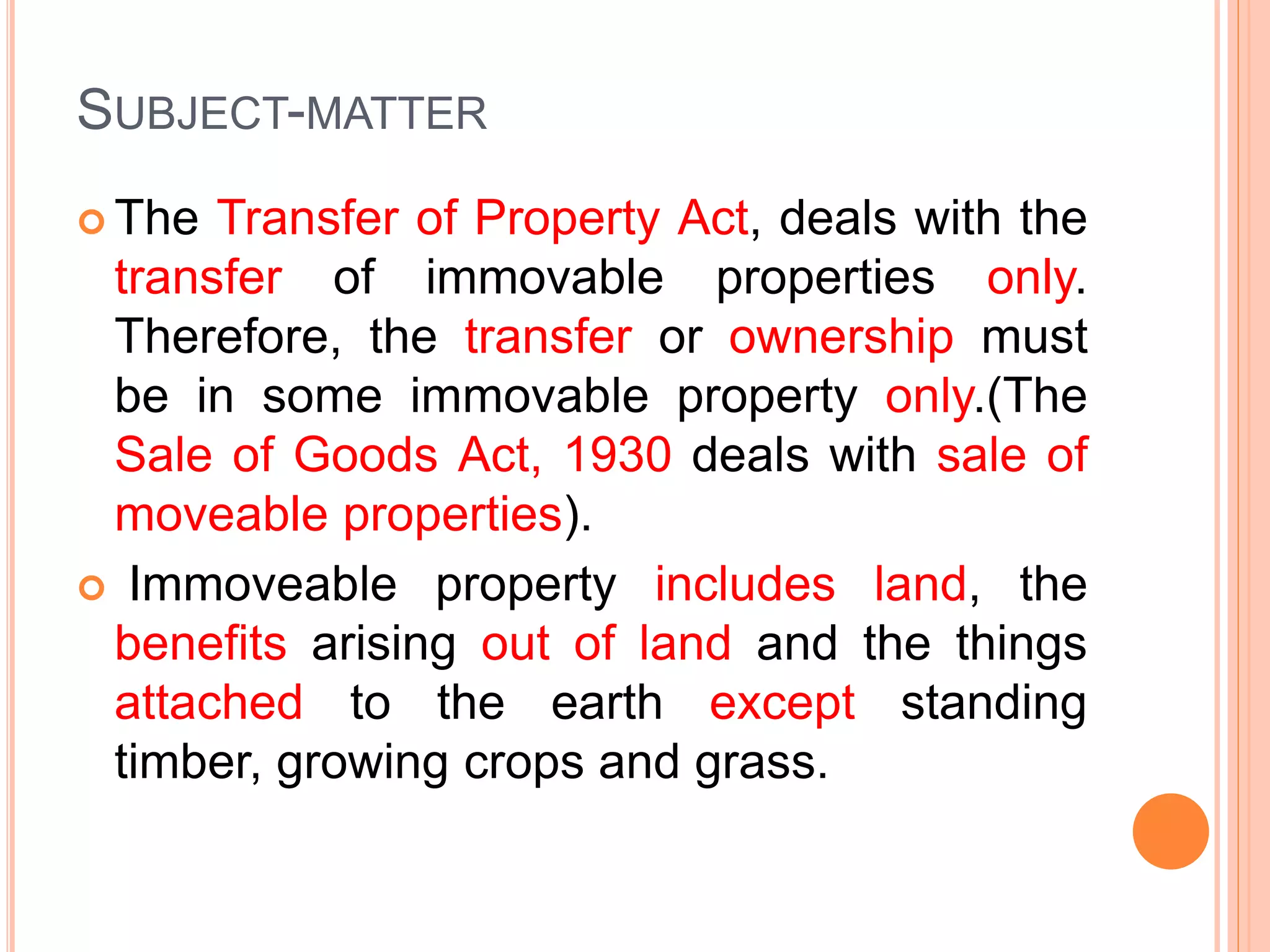 Sale of immovable property | PPTX