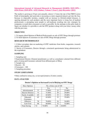 Sale of over the counter otc drugs via post | PDF