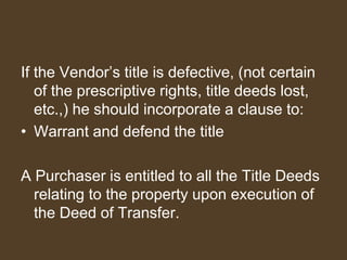 Sale or transfer of immovable property | PPT