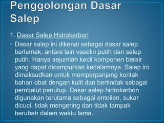 Farmasetika: Salep1 | PPTX