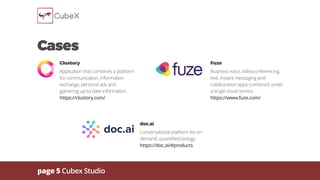 Software Development Studio Cubex | PDF
