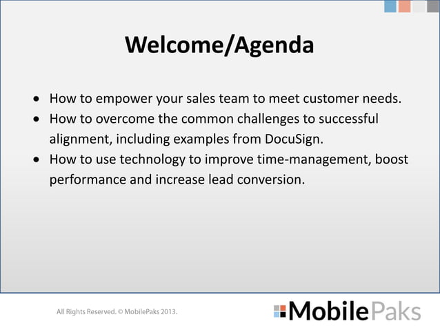 Sales marketing alignment 10 16-13_ | PPT