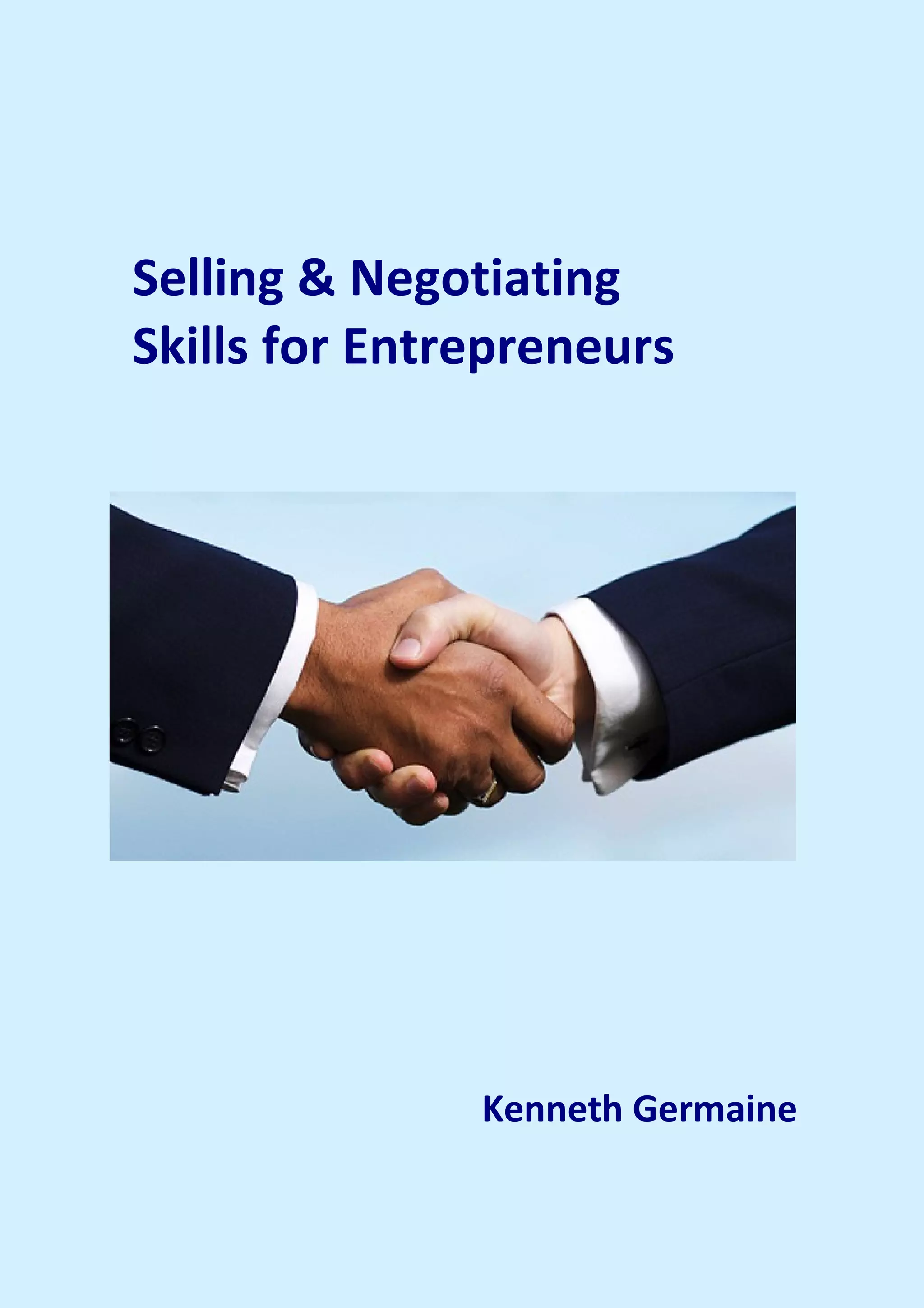 Sales Negotiating-for-entrepreneurs | PDF