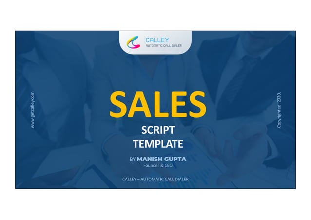 Sales Pitch Template Builder for Cold Calling Teams | PDF | Resume ...