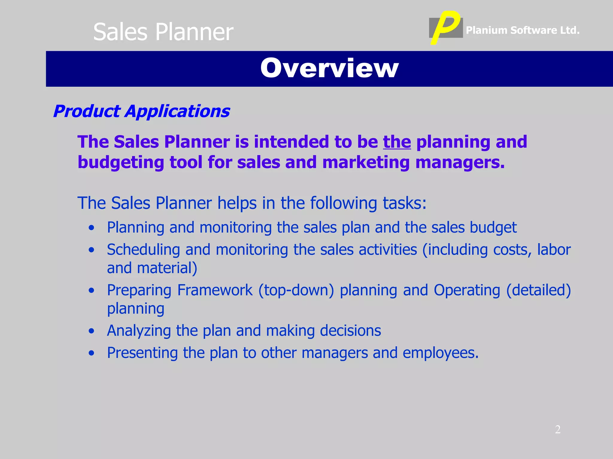 Sales Planner | PPT